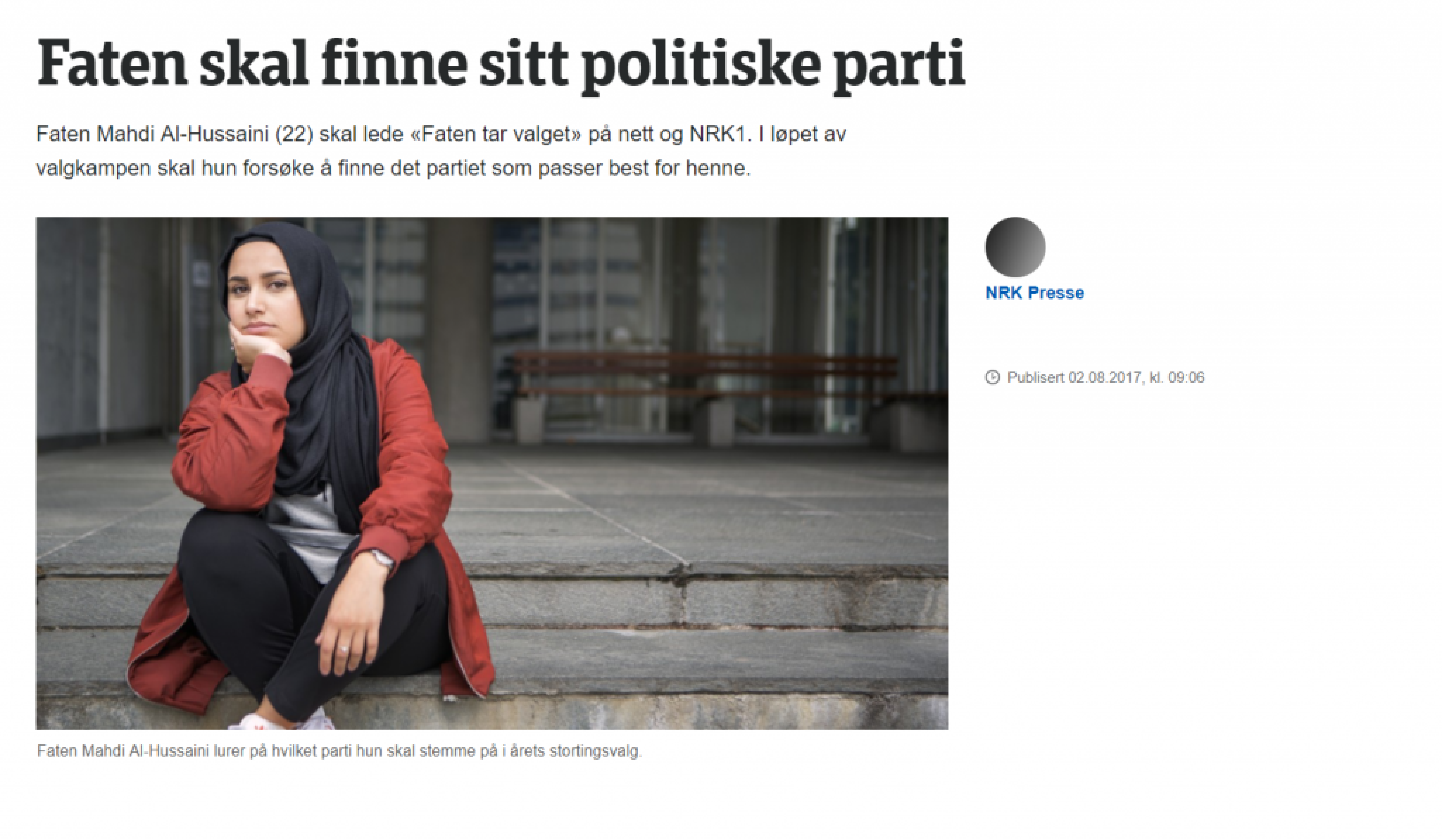 «Faten tar valget»-klagere blir undersøkt av NTNU | Human Rights Service