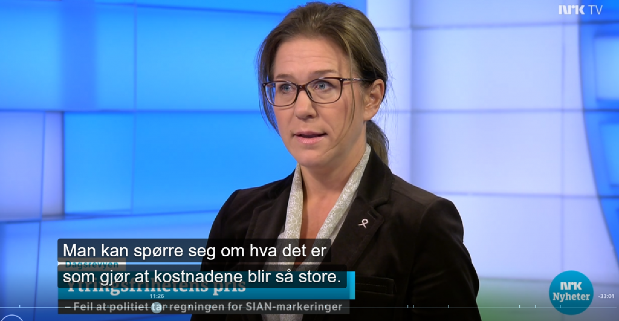 Nei, SIAN skal ikke betale. Politiets kostnadene skyldes ... Nei, SIAN skal ikke betale. Politiets kostnadene skyldes ...